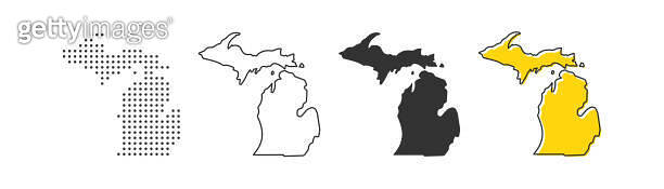 Pennsylvania state map of USA country. Geography border of American ...