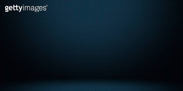 Abstract blue grid perspective design background with lighting. High ...