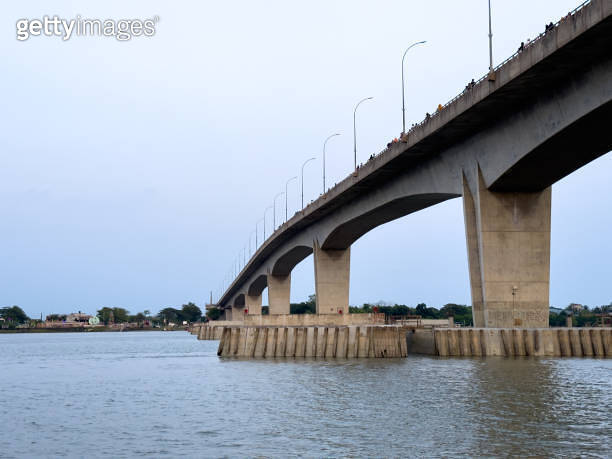 Khan Jahan Ali Bridge over Rupsha River, Khulna, Bangladesh. Rupsa ...