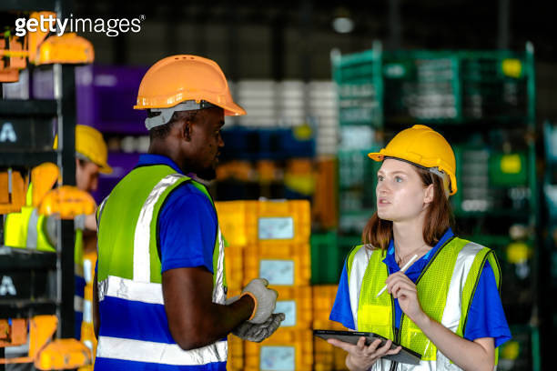 Concept workers people operation in industrial. team of factory ...