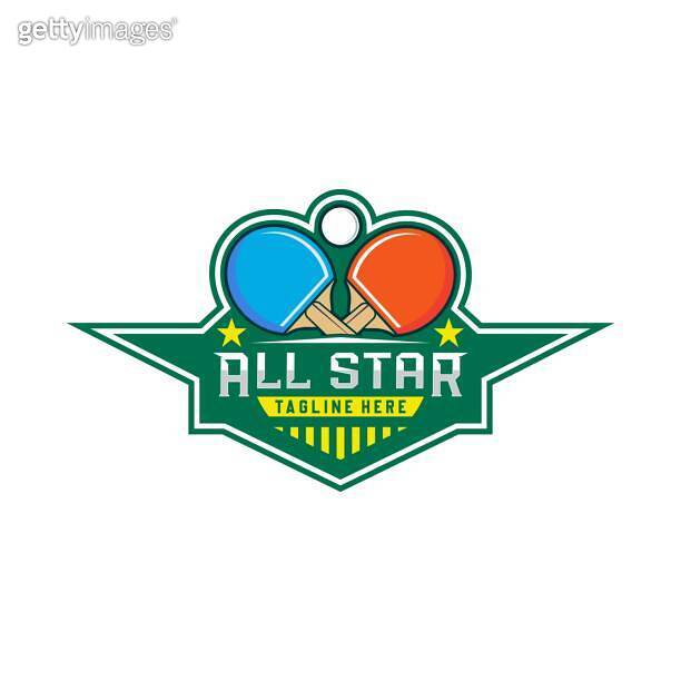 Table tennis badge emblem logo. Sports label vector illustration image ...