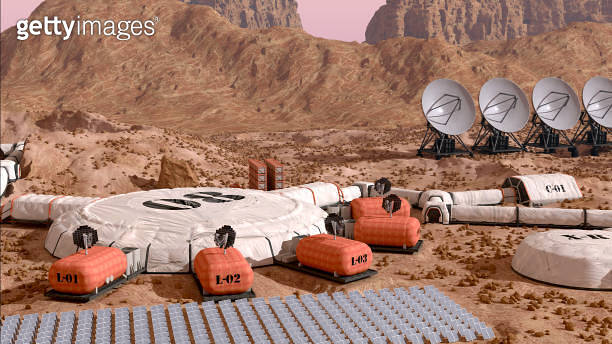 Mars Colony Base Camp 이미지 (2059453163) - 게티이미지뱅크