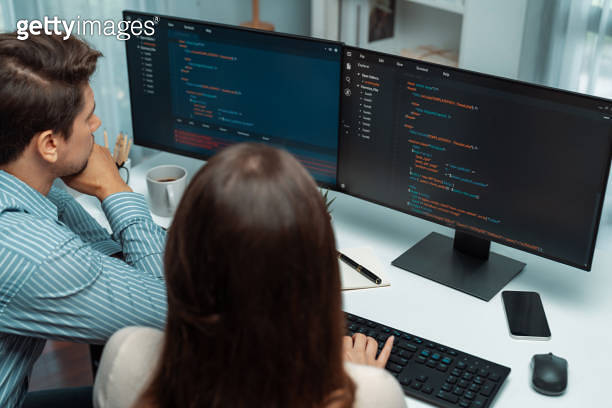 Developers Program Coding Discussing Website Planning Software Postulate 이미지 2154532422 게티