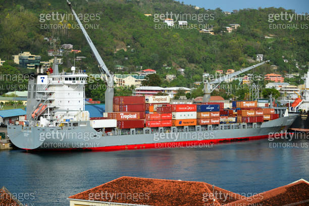 Port of St. George's - container ship Tropic Carib (IMO: 9225263 ...