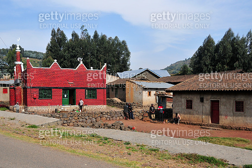 Red brick Mosque, Bigogwe, Western Province, Rwanda (2002433751) - 게티이미지뱅크