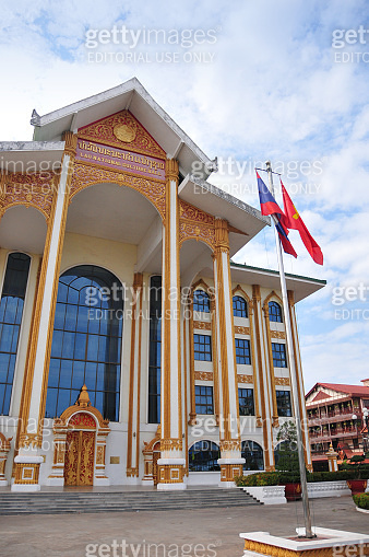 Lao National Cultural Hall - an imposing example of contemporary Lao ...