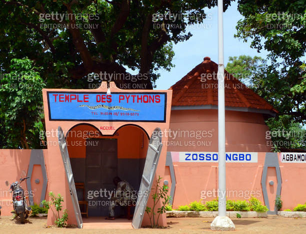 Temple of the Pythons - West African Vodun traditional religion, Ouidah ...