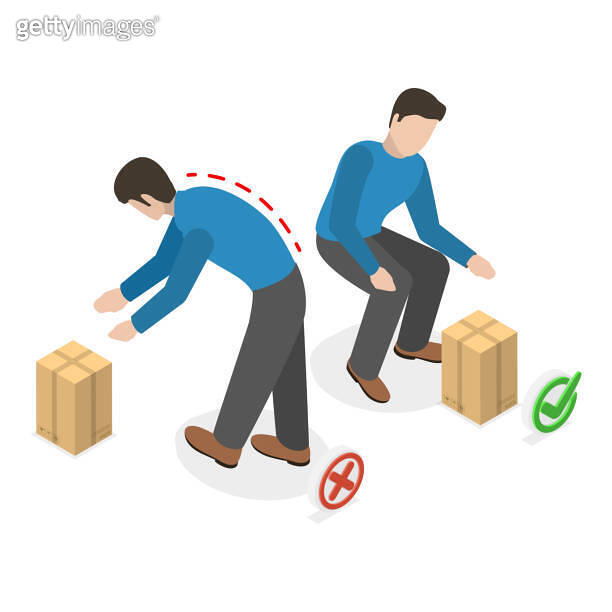 3D Isometric Flat Vector Illustration of How To Carry Heavy Goods. Item ...