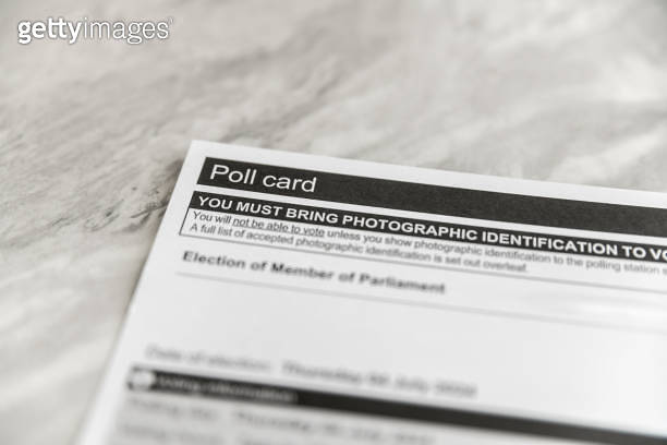 UK Poll Card for General Election 이미지 (2157104368) - 게티이미지뱅크