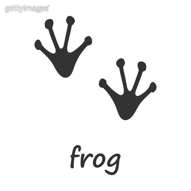 Frog paws. Frog paw print. Vector illustration. (1964861685) 일러스트, 무료 ...