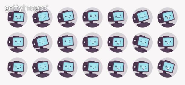 Robot friend smart cute AI technology chat bot avatar set (2166009239 ...