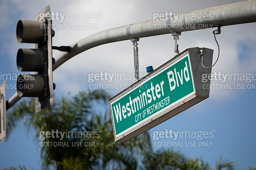 Westminster Blvd street sign 이미지 (2021746826) - 게티이미지뱅크