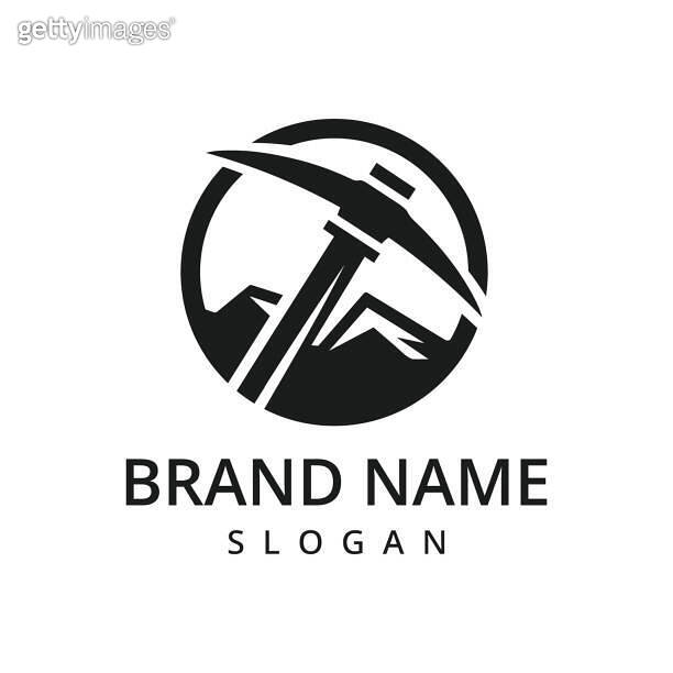 Digging logo design template vector illustration, Mining icon 이미지 ...