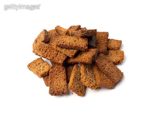 Rye Croutons, Brown Bread Rusks, Crispy Bread Cubes, Dry Rye Crouoton ...