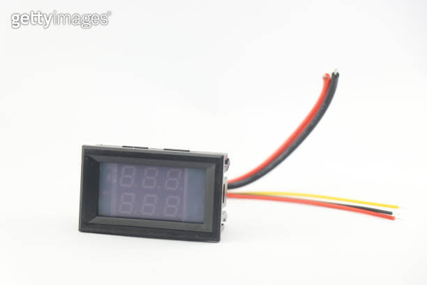 small digital display with cables that can show the values of current ...