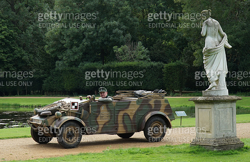 World War 2 German Volkswagen Kubelwagen vehicle with driver in german ...