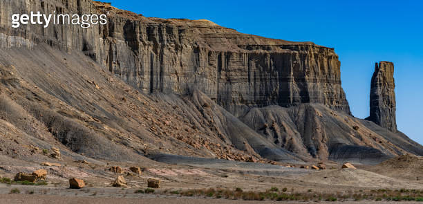 Caineville Badlands desert area in Utah. 이미지 (1967291121) - 게티이미지뱅크