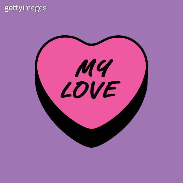 My Love Pink Graphic Heart 이미지 (1945685057) - 게티이미지뱅크