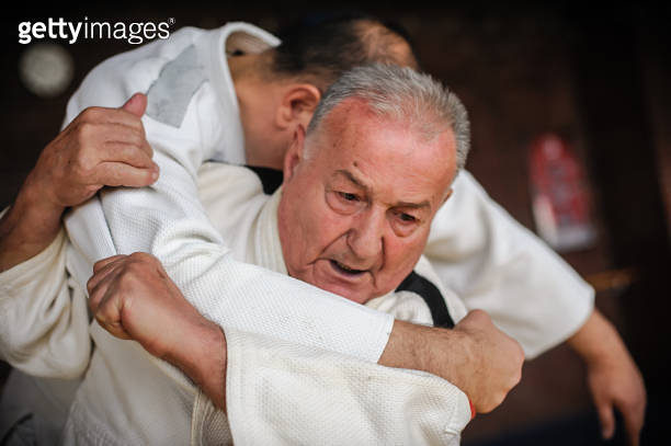 Close-up portrait of judo sensei master instructor 이미지 (1902246739 ...