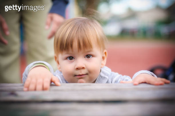 Curious Little Boy Leaning Over a Mystical Table of Wonder (1959964701 ...