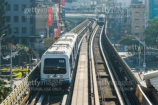 Wenhu line of Taipei MRT System, Taiwan. 이미지 (2042483536) - 게티이미지뱅크