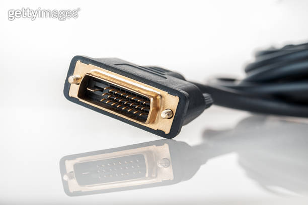 DVI digital video cable for connecting an external TV screen monitor to ...