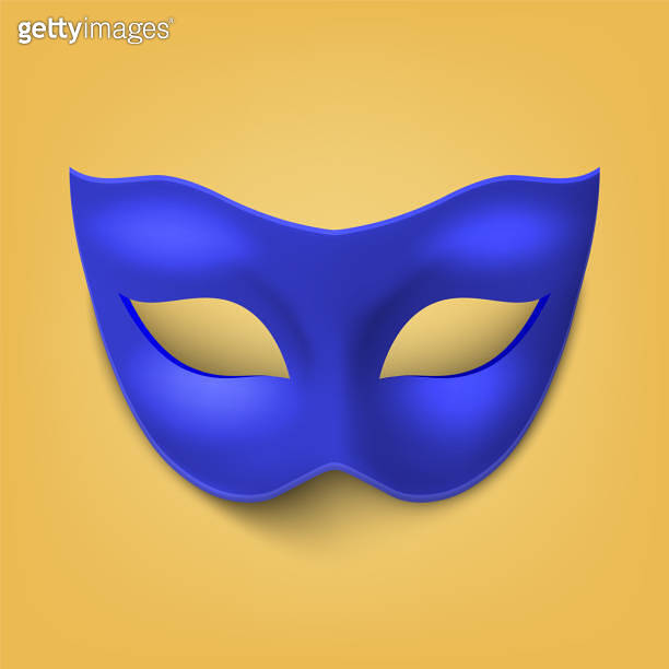 Vector Blue Super Hero Mask. Face Character, Superhero Comic Book Mask ...