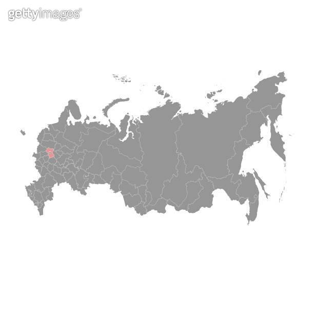 Moscow Oblast map, administrative division of Russia. Vector ...