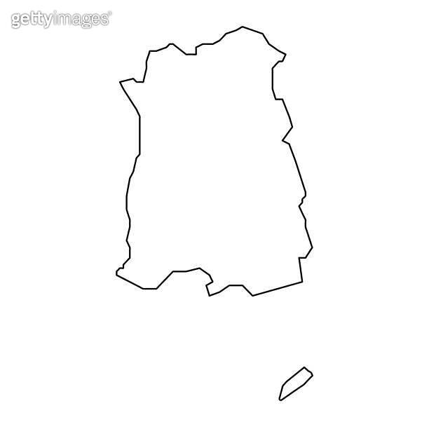 Ponce map, administrative division of Puerto Rico. Vector illustration ...