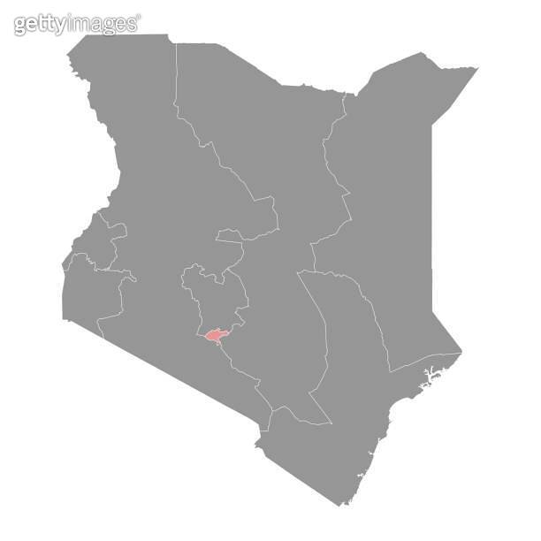 Nairobi City County map, administrative division of Kenya. Vector ...