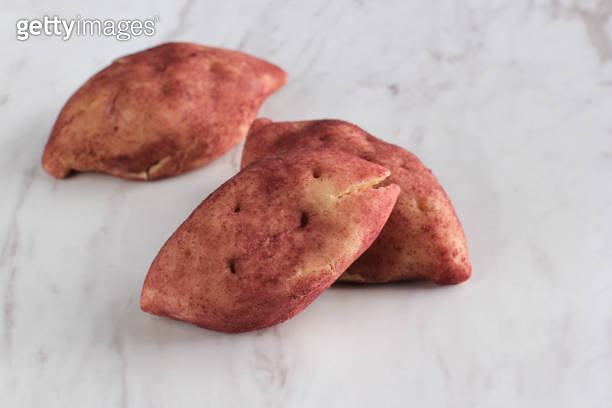 Korean Sweet Potato Mochi Bread, Made from Purple Yam (Goguma), Milk ...