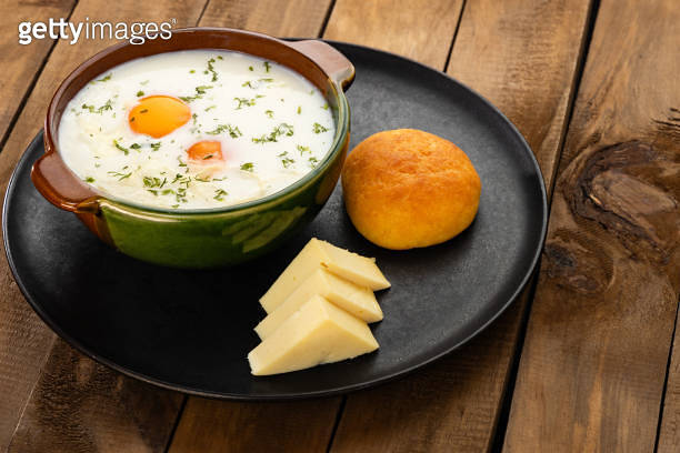Changua is a typical breakfast from Bogota, the capital of Colombia ...