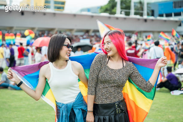 Celebrate in pride month festival. Pride movement transgender asian ...