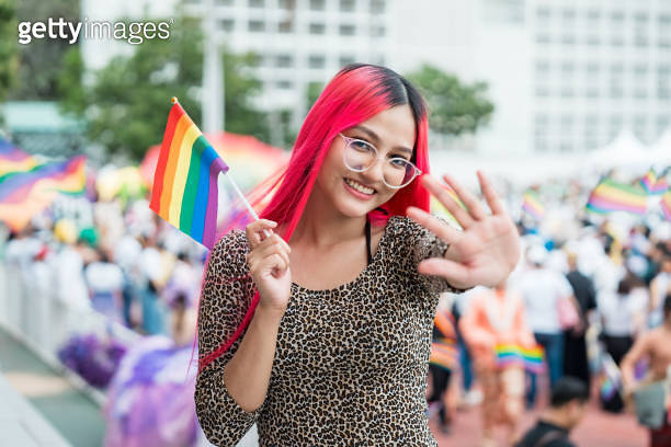 Celebrate in pride month festival. Pride movement transgender asian ...
