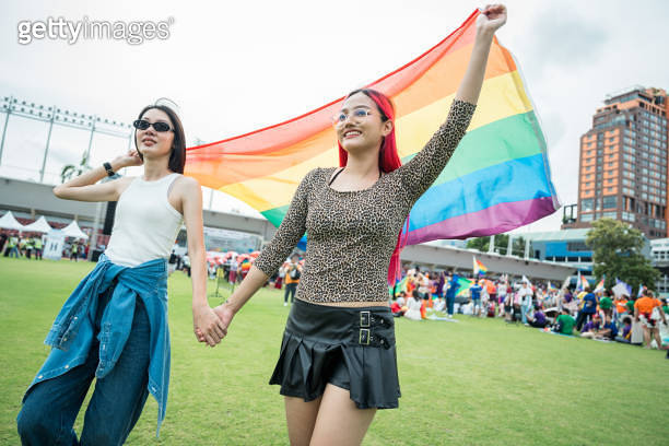 Celebrate in pride month festival. Pride movement transgender asian ...