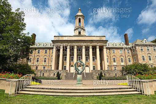 Old Main campus administrative building at Penn State University 이미지 ...