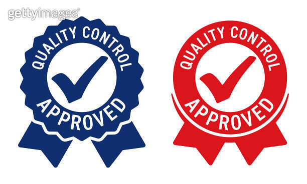 Quality control Approved - award shape, monochrome style (2183658247 ...