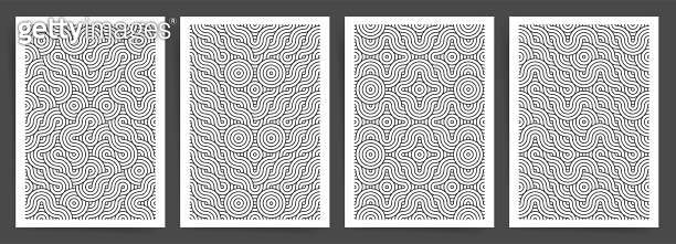 Magic Creatures and Monsters in Simple Line Art. Wavy Line and ...