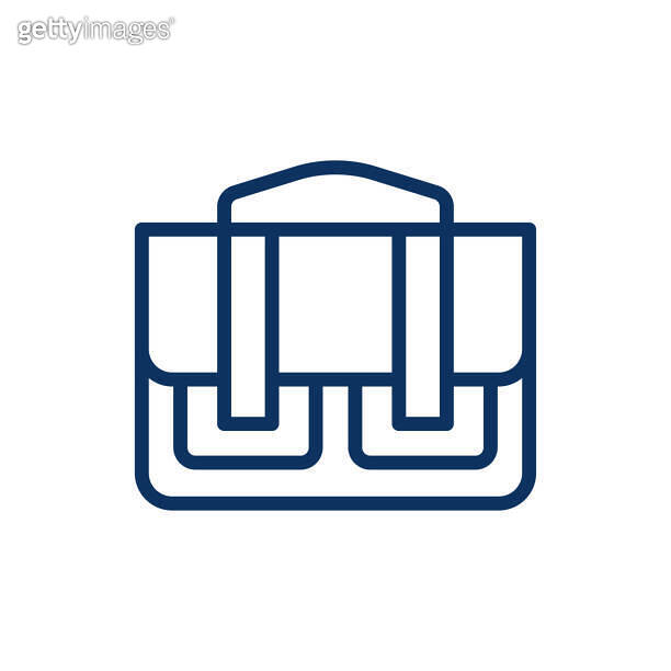 Satchel Bag Icon. Vector Isolated Line Art Illustration with Editable ...
