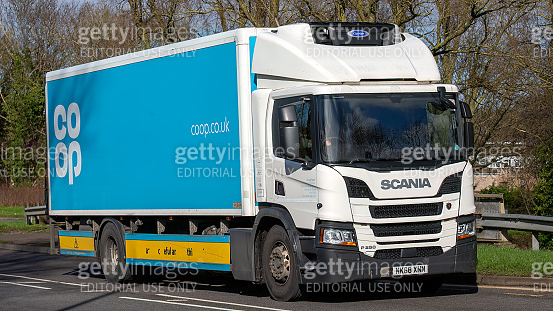 Co op delivery truck 이미지 (2035855620) - 게티이미지뱅크