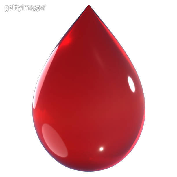 A 3D icon of a red drop that resembles blood. 3d rendered. 이미지 ...
