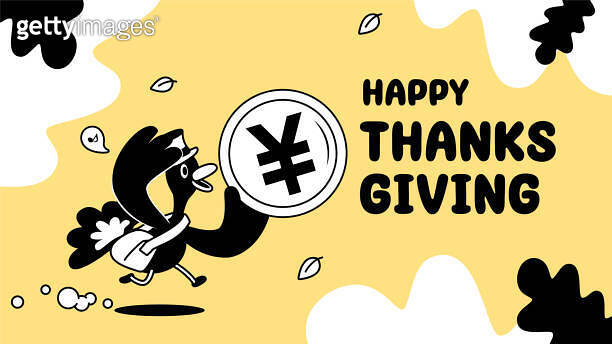 A turkey postman carrying a bag delivering Money on Thanksgiving Day ...