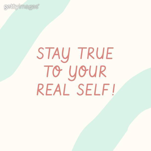 Social media self care quote template. Pastel blue and warm peach ...