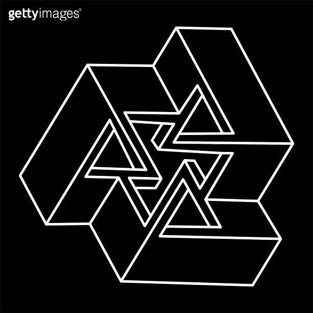 Impossible Optical Illusion Shape Optical Art Object Impossible Figures Sacred Geometry 
