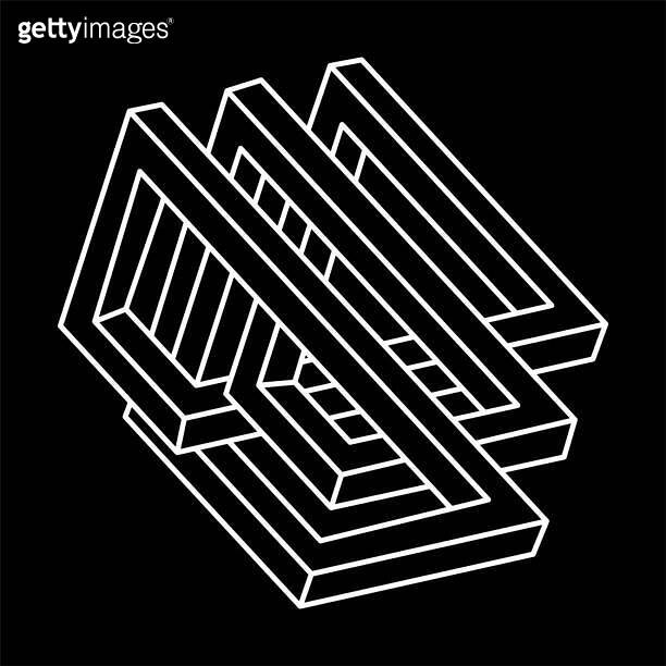 Impossible Shape Optical Art Web Design Element Optical Illusion Object Geometric Figure