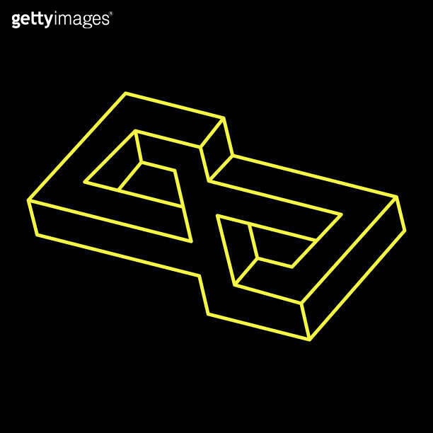Impossible Shapes Optical Illusion Linear Infinite Object Abstract Eternal Geometric Figure