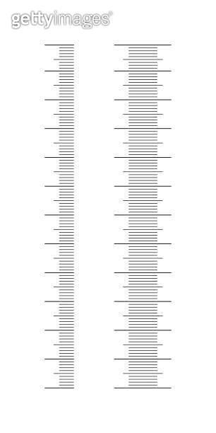 Height charts from 50 to 170 centimeters. Templates for wall growth ...