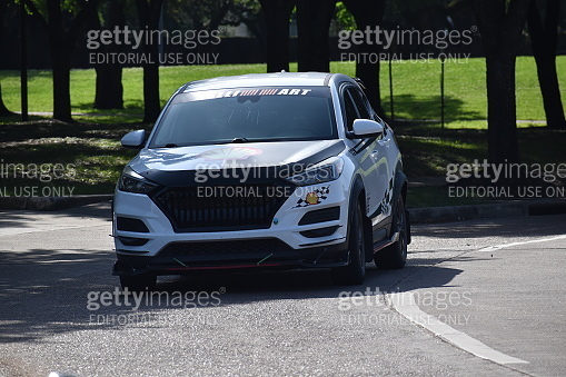 Official Shell Co. Chevy Blazer SUV cruising near a nature reserve ...
