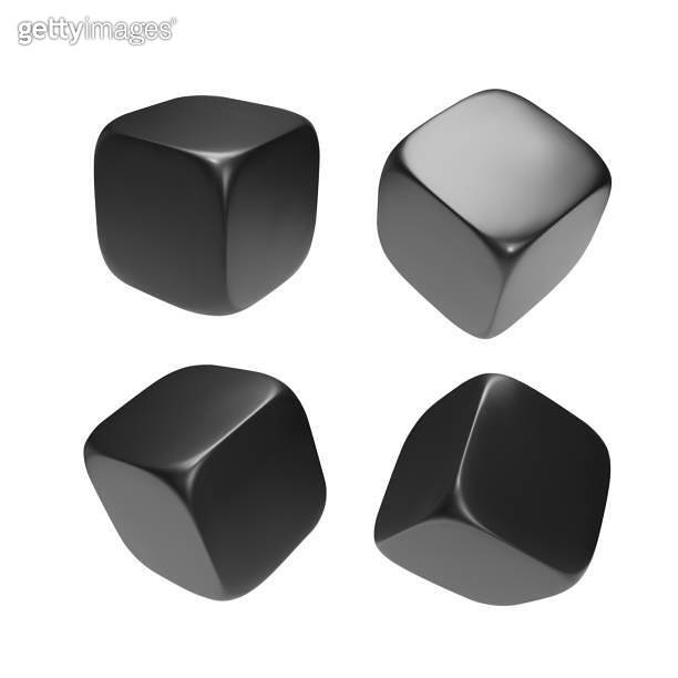 Black realistic 3d cube 이미지 (2155482331) - 게티이미지뱅크