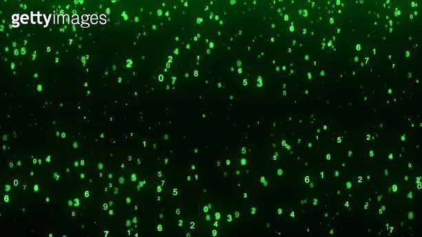 Matrix background. Cyber security with binary code. Rapidly falling ...